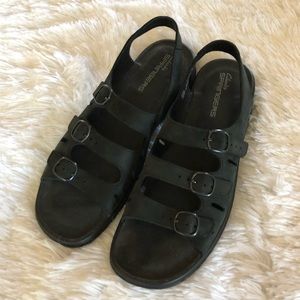 Clarks | Shoes | Clark Springers Suede Sandals Size 2 | Poshmark